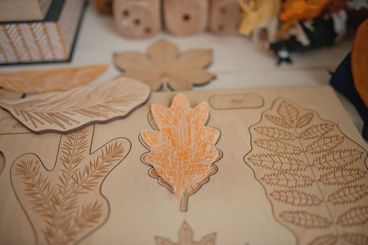 Wooden Leaf Puzzle – DreamsAcademy
