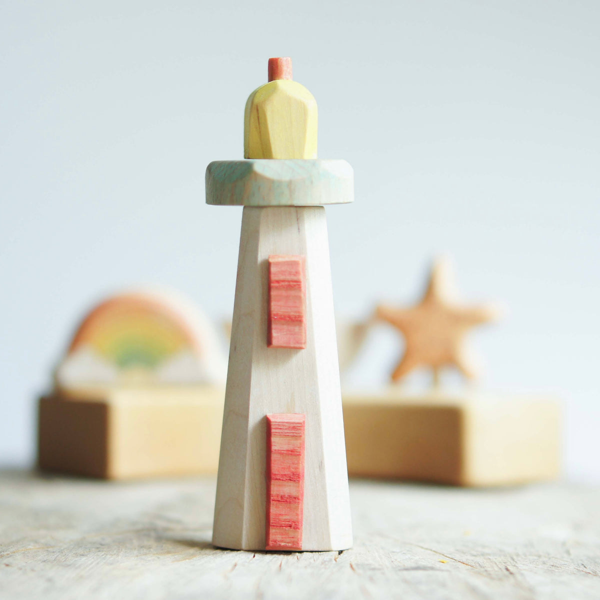 Wooden Lighthouse Toy – DreamsAcademy